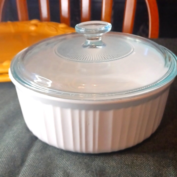 Corningware | Kitchen | French White 25l 25 Qt Corning Ware Stoneware ...